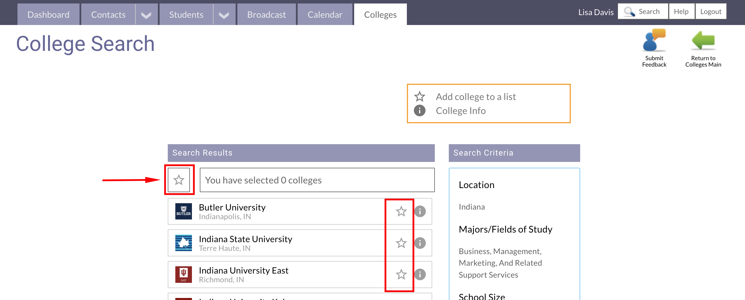 How do I create a Custom College List – CollegePlannerPro Support